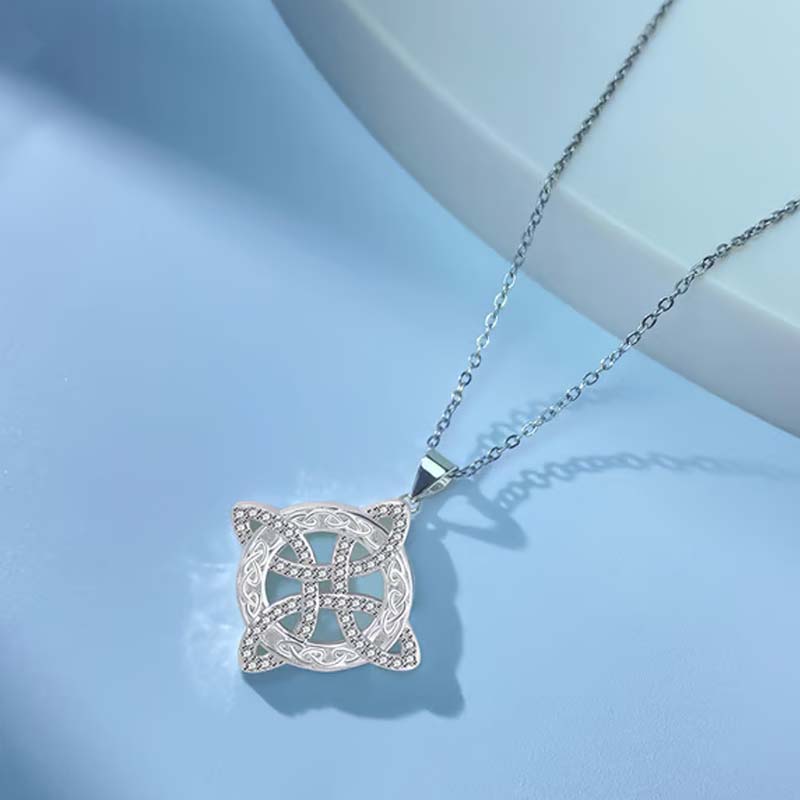 💐HOT SALE📿Witches Knot Necklace Sparkling Starburst Pendant – gronlu